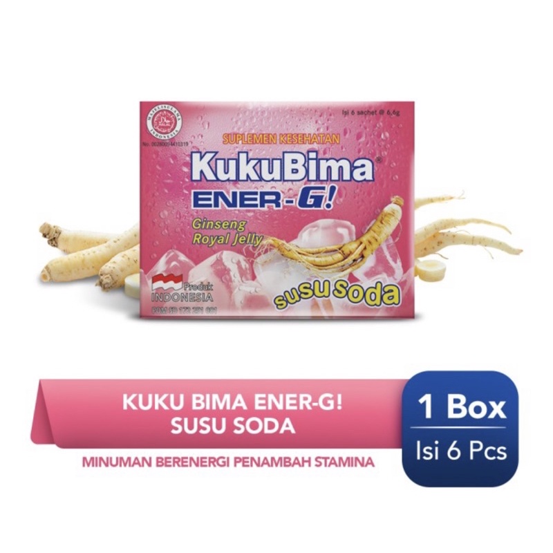 Jual Kuku bima energy soda box 6 sachet ( minuman penambah stamina ...