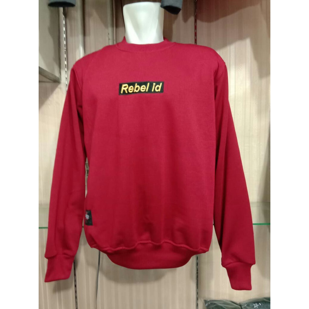 Jual SWEATER PRIA RED LOGO BOX REBEL ID - SWEATER FLEECE TEBAL KECE ...