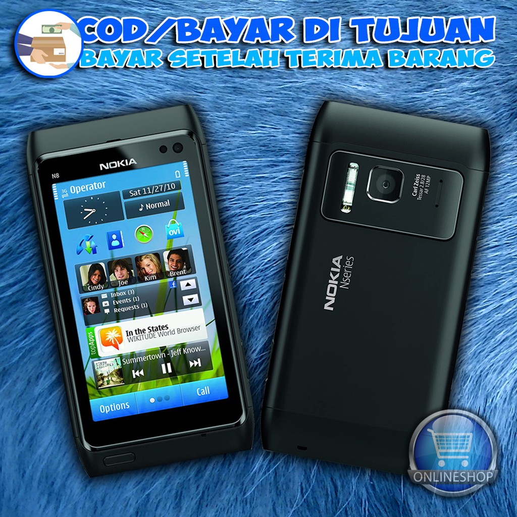 Jual Nokia N8 Single Sim Layar Sentuh Jadul Bergaransi | Shopee Indonesia