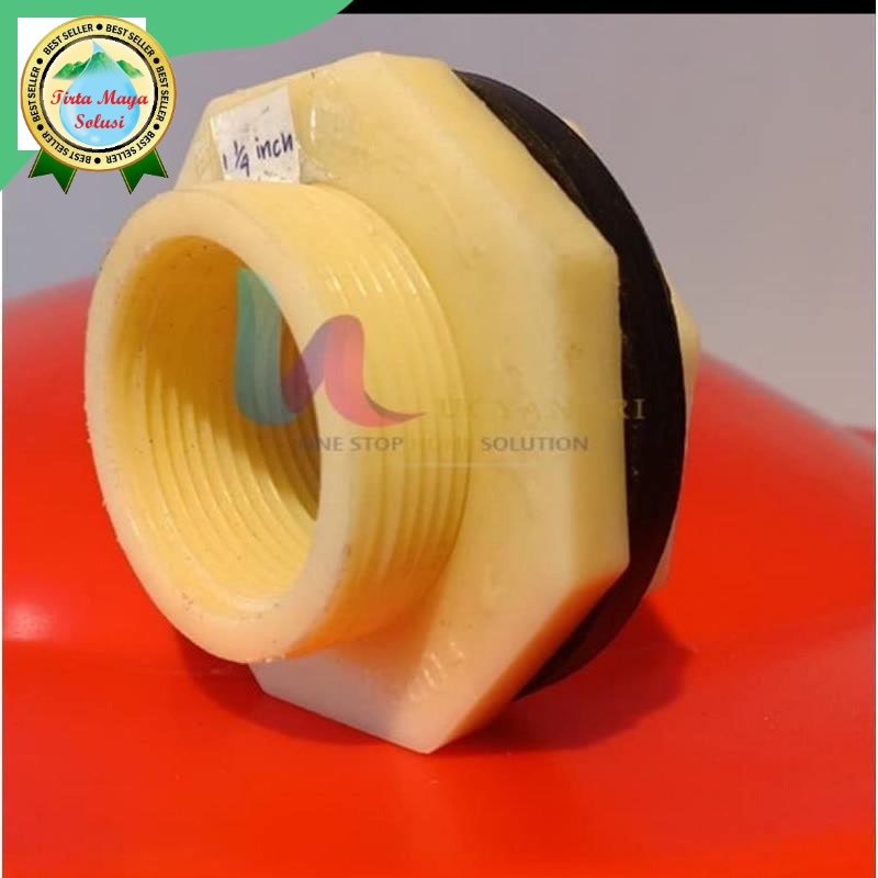 Jual Mur drat tangki toren air 11/2 inch Vlok ring Fiting toren 1,5 ...