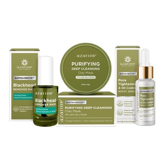 Jual ☘️ CHAROZA ☘️ AZARINE Purifying Deep Cleansing Clay Mask ...