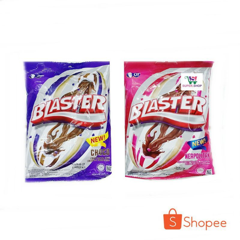 Jual BLASTER Permen Belang Mint with Chocolate (isi 50 pcs) | Shopee ...