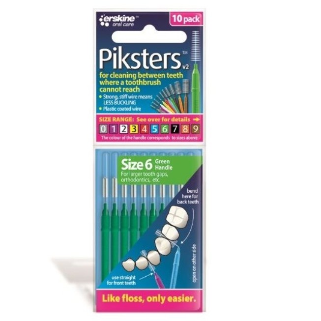 Jual Piksters Interdental Brushes Pack 10 / Floss Gigi - Australia ...