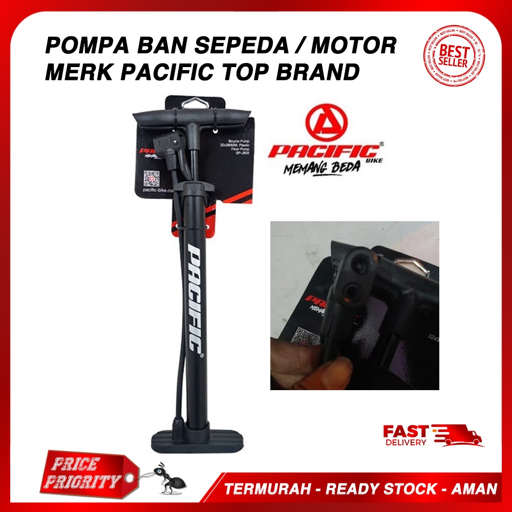 Jual PACIFIC Pompa angin sepeda / Pompa Ban Sepeda Motor Tangan ...