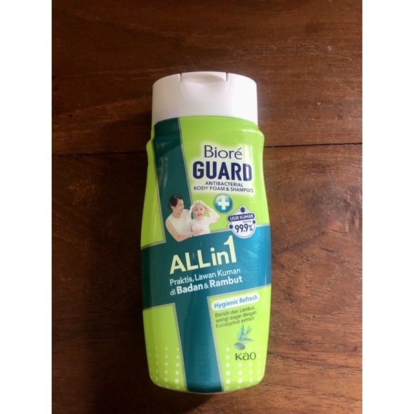 Jual BIORE Guard ALL in 1 BOTOL 100 ml BODY FOAM & Shampoo | Shopee ...