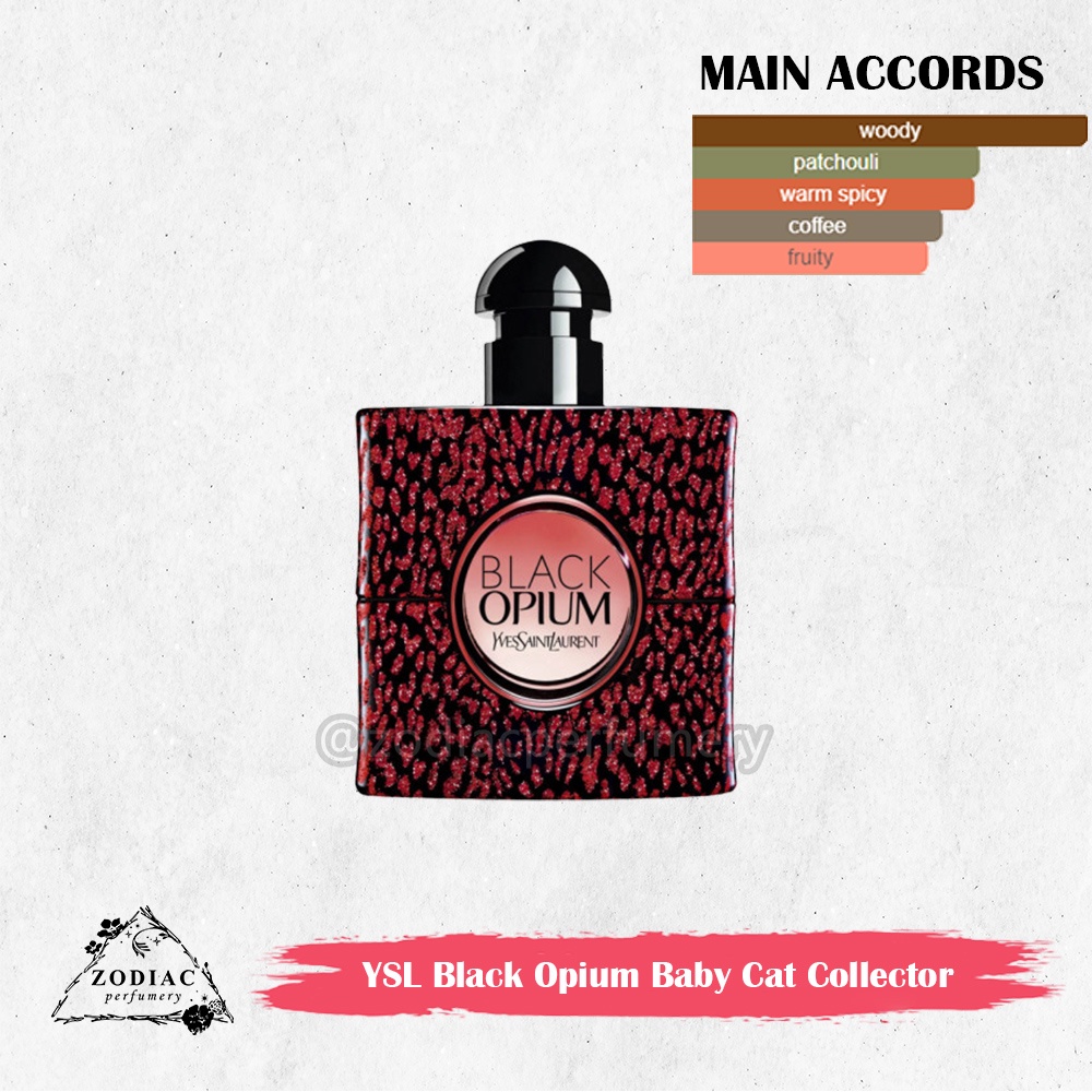 Jual Yves Saint Laurent Black Opium Baby Cat Edition EDP 90ml [100% ...
