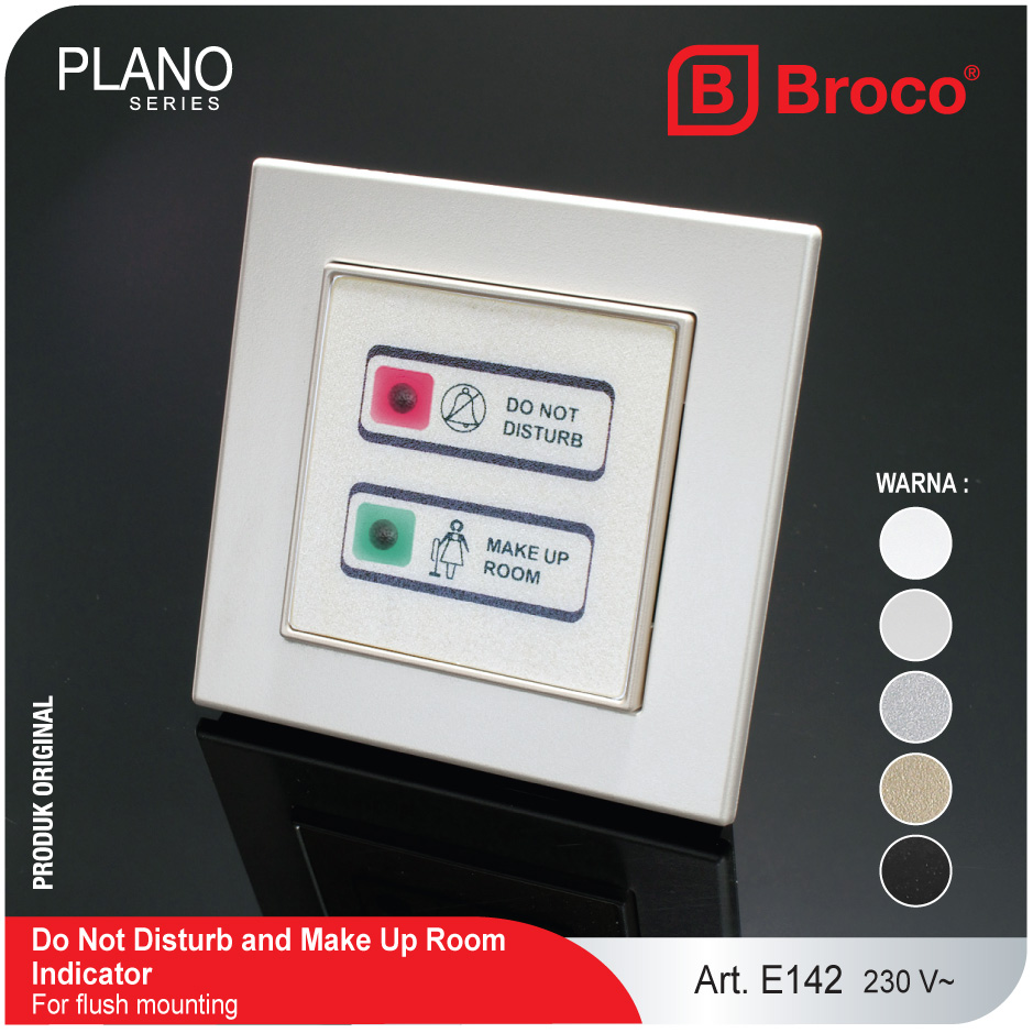 Jual Broco Electrical Plano E142 DND (Do Not Disturb) & MUR (Make Up ...