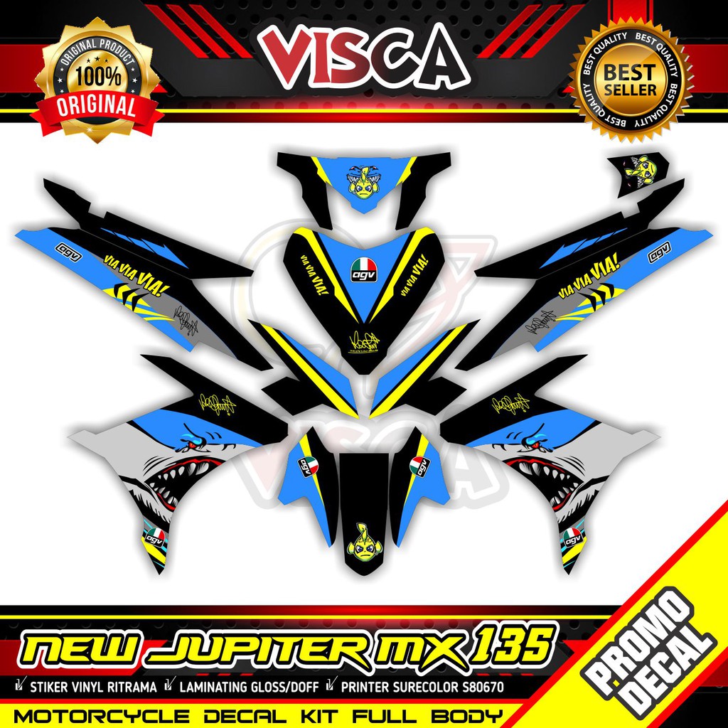 Jual Stiker Jupiter Mx 135 New Full Body Decal Jupiter Mx 135 New Full ...