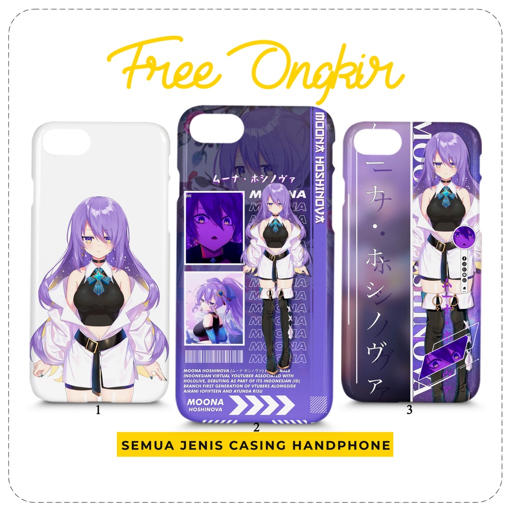 Jual Case Hololive ID Moona Hoshinova Custom Casing HP All Type ...