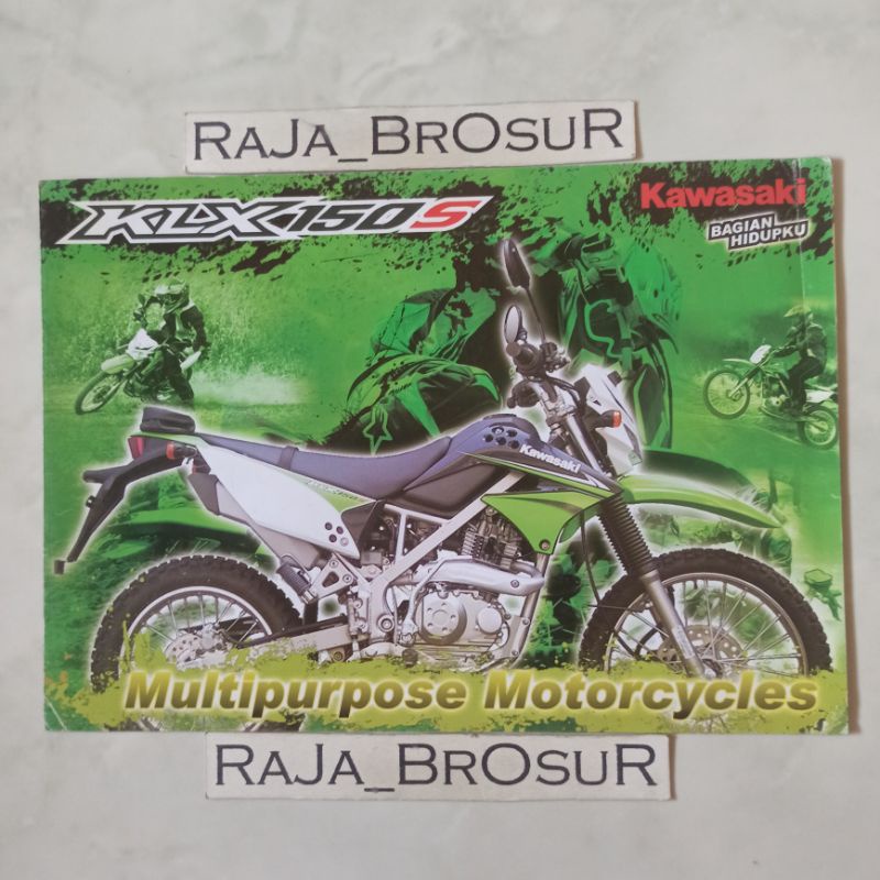 Jual Poster brosur leaflet Kawasaki KLX150S KLX 150S 2010 | Shopee Indonesia