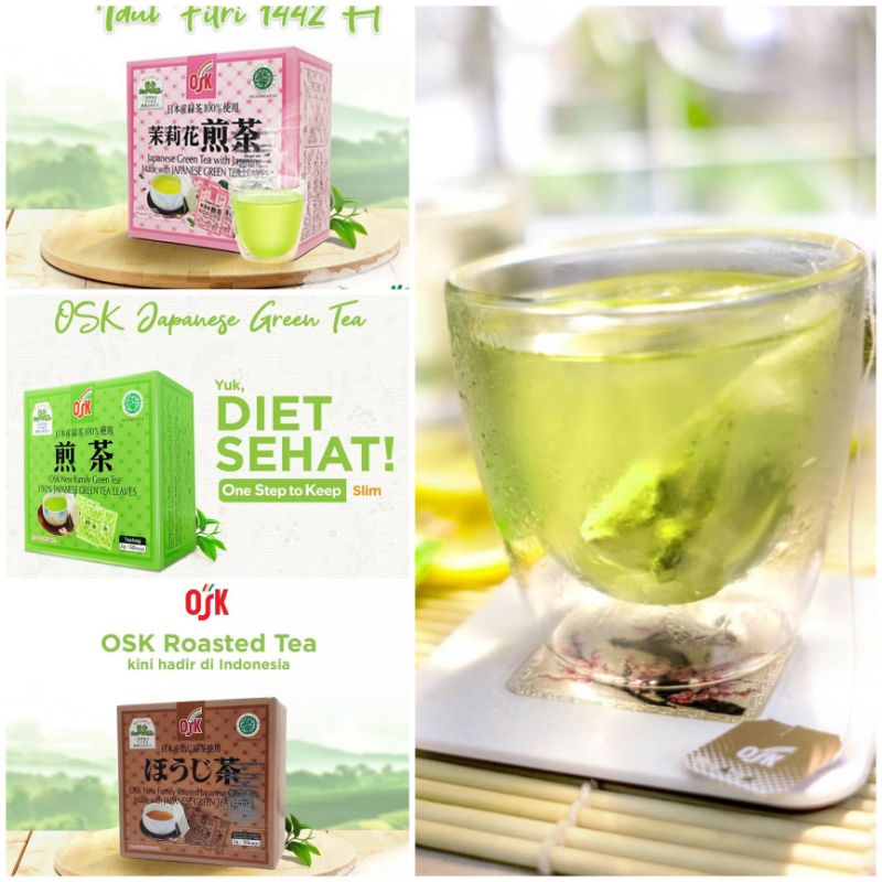Jual OSK Japanese Green Tea | Roasted Tea | Teh Sachet OSK | Shopee Indonesia