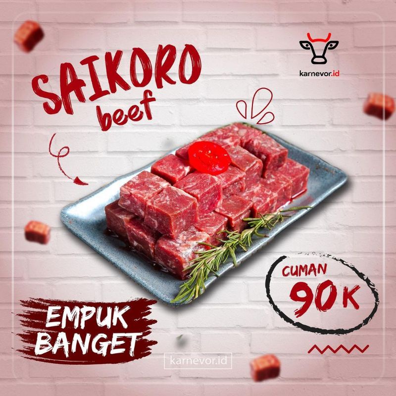 Jual Premium Japanese Saikoro beef | Shopee Indonesia