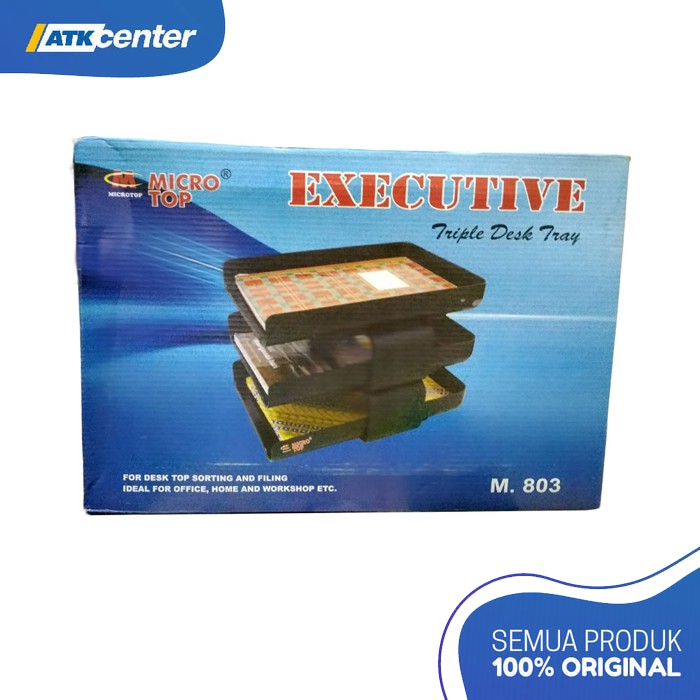 Jual Letter Tray / Bak Surat Executive MICRO TOP 803 (3 susun) | Shopee ...
