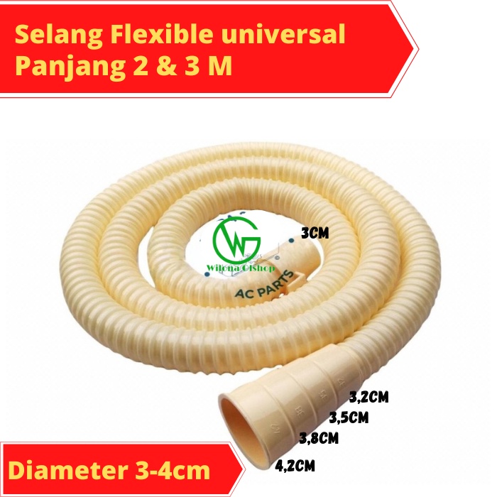 Jual Selang Flexible Universal Mesin Cuci 3M / Selang Pembuangan Air ...