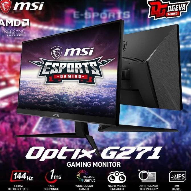 Jual Msi Optix G271 27 Inch 144Hz Full Hd Ips Panel Gaming Led Monitor Kolnivvaid | Shopee Indonesia