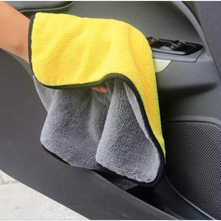 Jual Kain Lap Serbaguna 2 Sisi Halus / Lap Mobil Microfiber Tebel Bahan ...