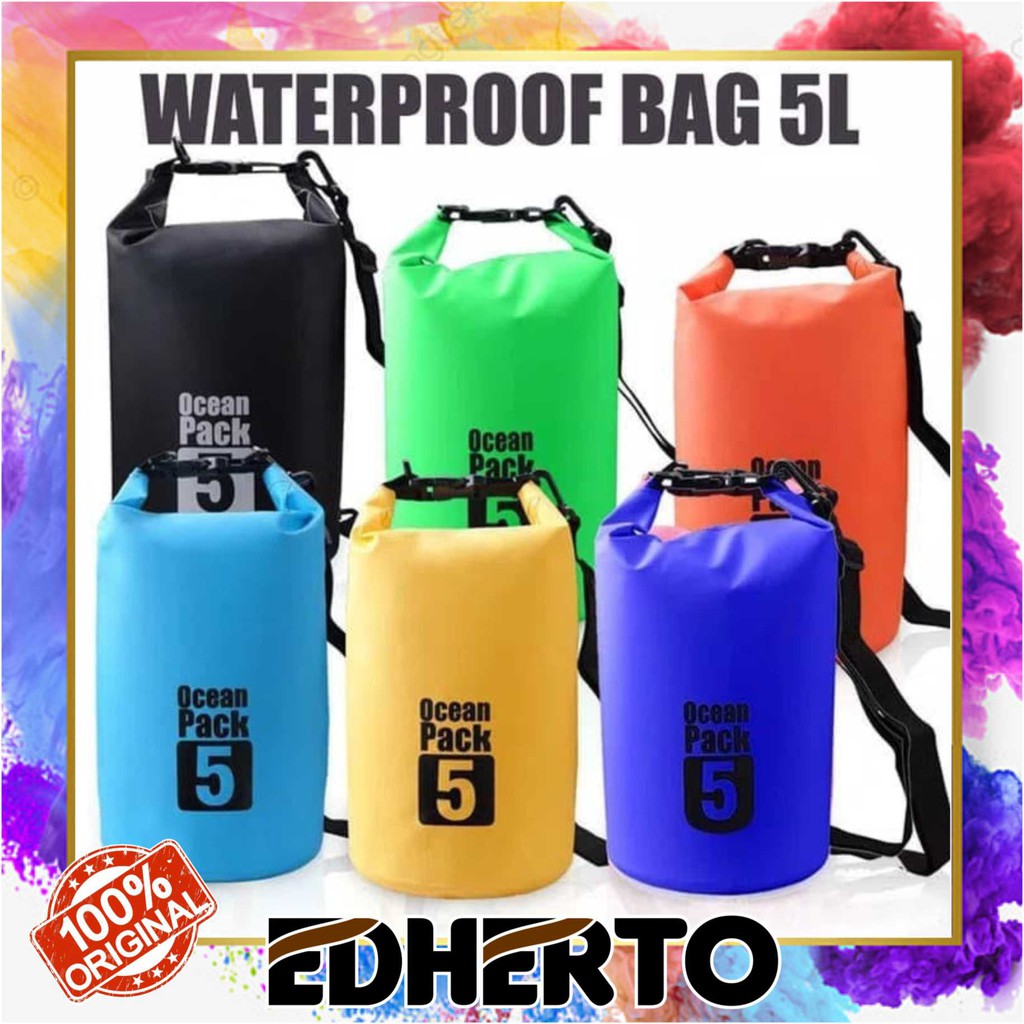 Jual Waterproof Bag 5 Liter Ocean Pack - Dry Bag Waterproof 5 Liter - Drybag Anti Air 5 L ocean ...