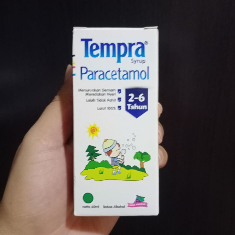 Jual Tempra Syrup Paracetamol 2-6 Tahun RASA ANGGUR 60ml | Shopee Indonesia