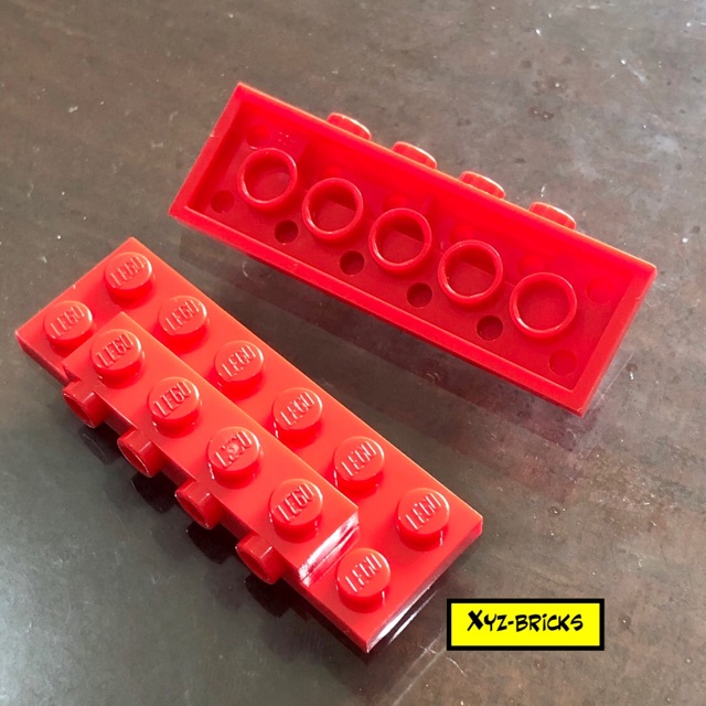 Jual LEGO PARTS 4565431 - Plate 2x6x2/3 with Horizontal Knob Bright Red ...