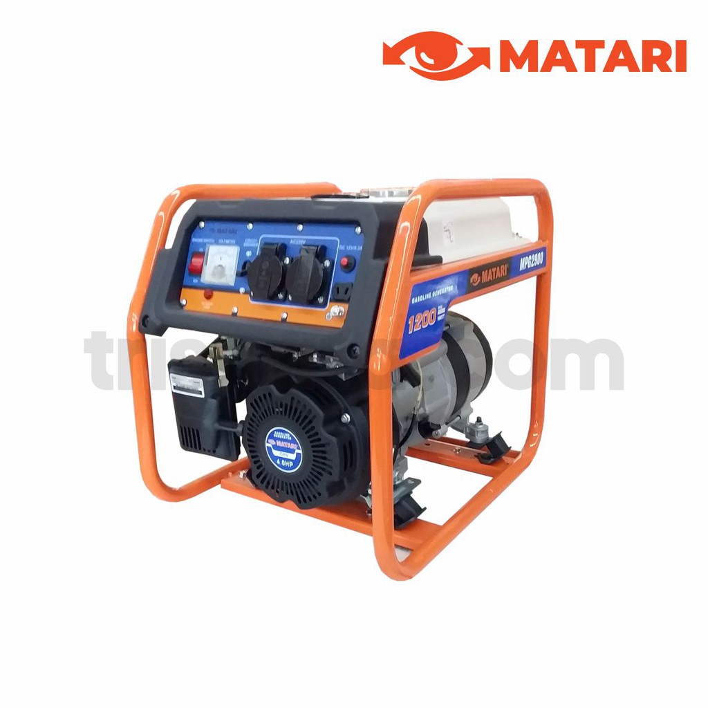 Jual GENSET GASOLINE 1200 WATT MANUAL STARTER AVR MATARI MPG2900 | Shopee Indonesia
