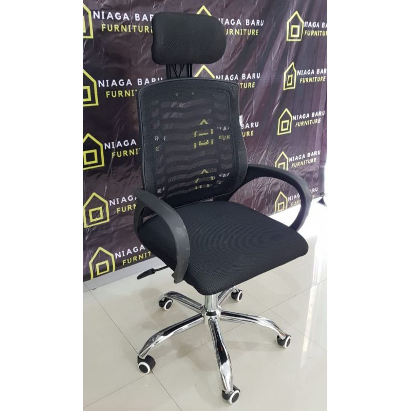 Jual (KHUSUS GOJEK) KURSI KANTOR OFFICE CHAIR HIDROLIK JARING | Shopee ...