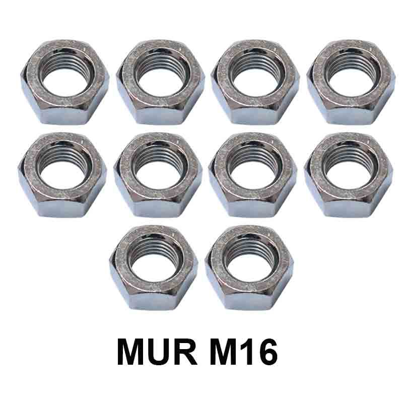 Jual EELIC MUR-M16MM Isi 10 pcs Mur 16 mm dengan diameter drat dalam 16 ...