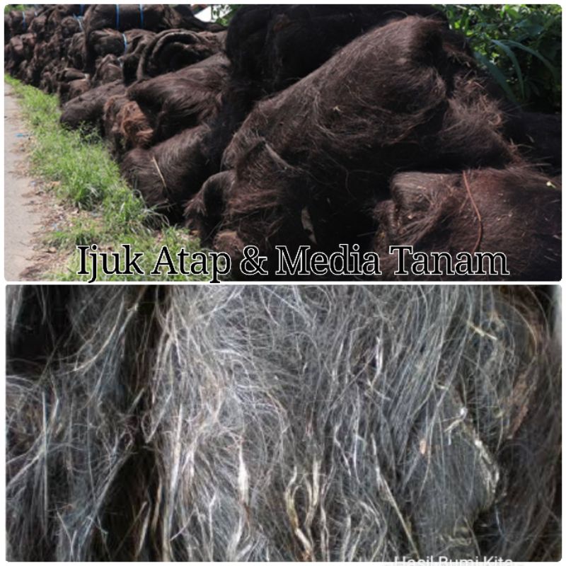 Jual Ijuk 250 gram untuk Atap dan Injuk Media Tanam Saringan Filter Air ...