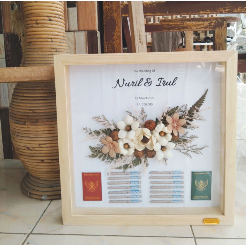 Jual READY 1 Hari Mahar Pernikahan Rustik Akrilik 30*30 cm | Shopee ...