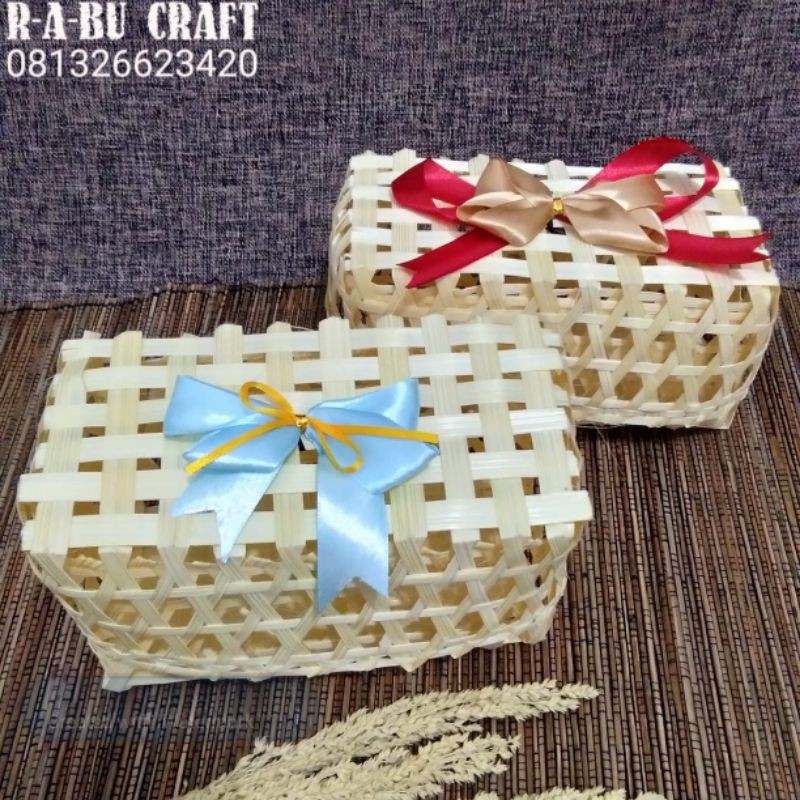 Jual Keranjang PP Bambu Pita 20cm|Hampers|Hantaran|Box|Serahan|Hadiah ...