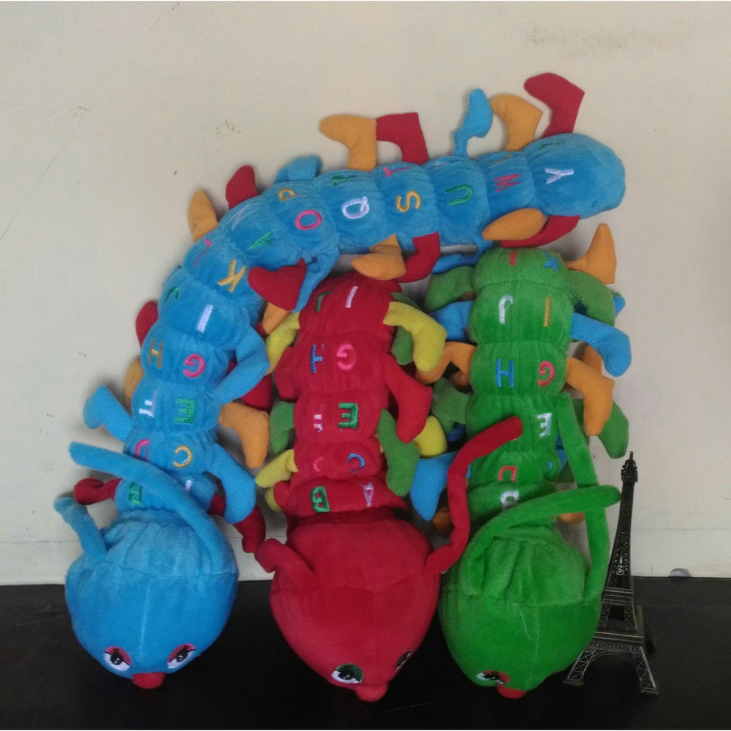 Jual Boneka Ulil Kaki Seribu Kecil 50 cm Mini Hijau Merah Orange ...