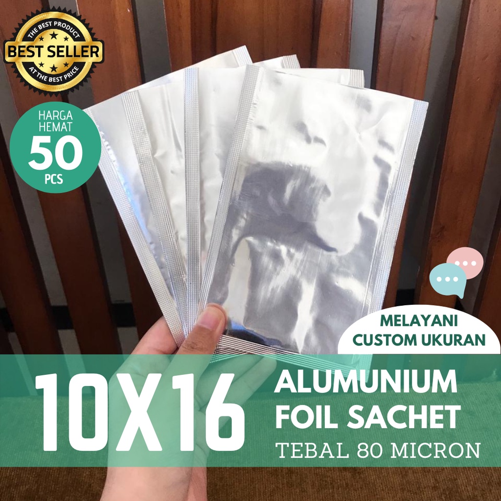 Jual Plastik Kemasan Alumunium Foil 10x16cm Ukuran Custom Sachet ...