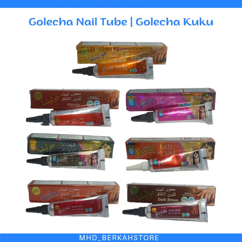 Jual [7 Warna] - Golecha Nail Tube | Golecha Henna Kuku | Pacar Kutek ...