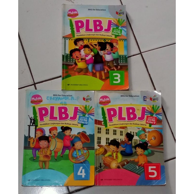 Jual PLBJ Kelas 1 2 3 4 5 6 SD/MI K13 ERLANGGA REVISI | Shopee Indonesia