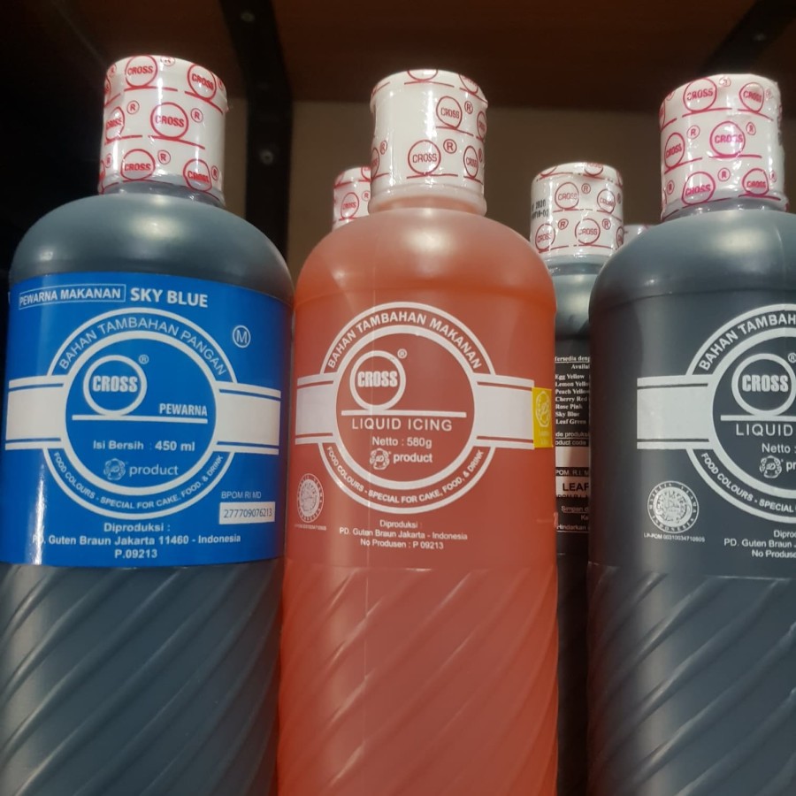 Jual Cross 450ML Sky Blue / pewarna cair icing color PEWARNA MAKANAN ...