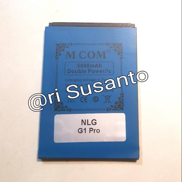 Jual Baterai MCOM for NLG G1 Pro Double Power 5000mAh batere batre batrai battery | Shopee Indonesia