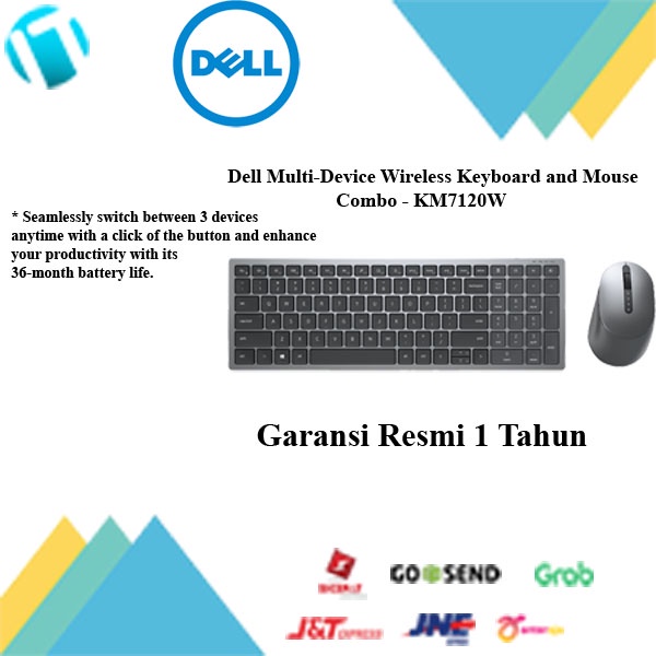 Jual Dell Multi-Device Wireless Keyboard and Mouse Combo - KM7120W ...