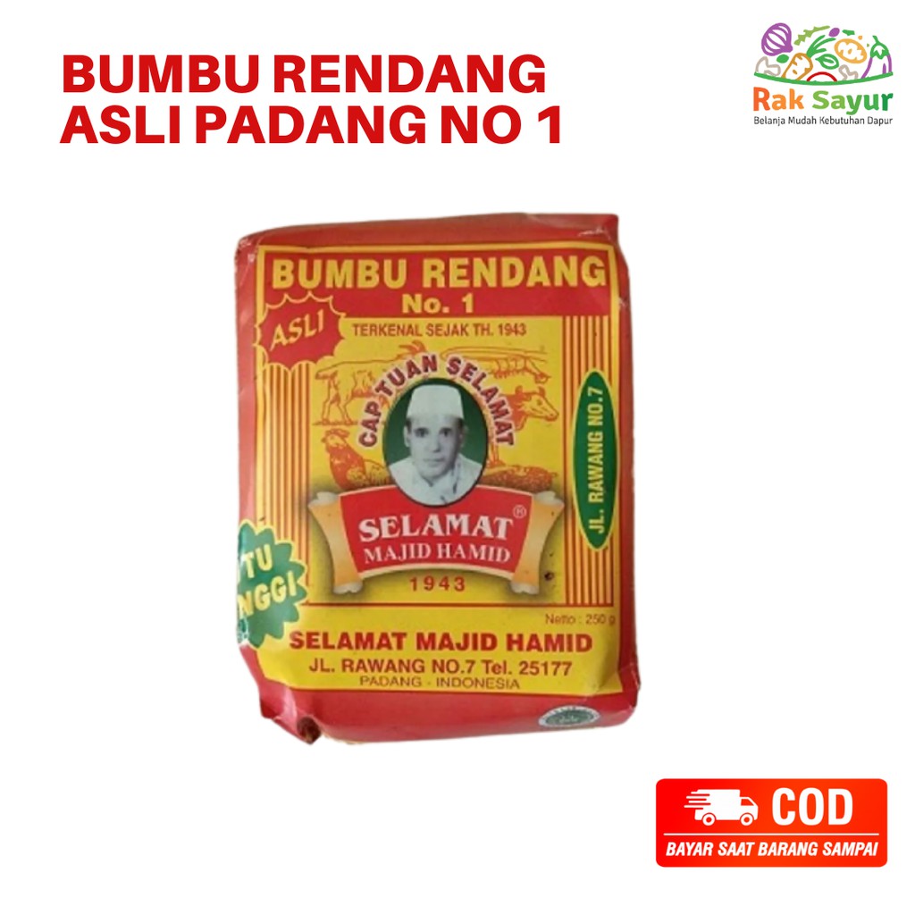 Jual Bumbu Rendang Padang Minang Asli 250gr Bumbu Dapur Minang Instan ...