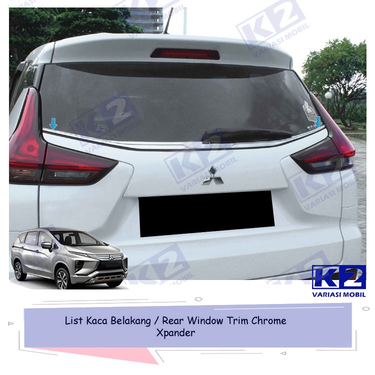 Jual List Kaca Belakang Rear Window Trim Chrome Mobil Xpander | Shopee ...