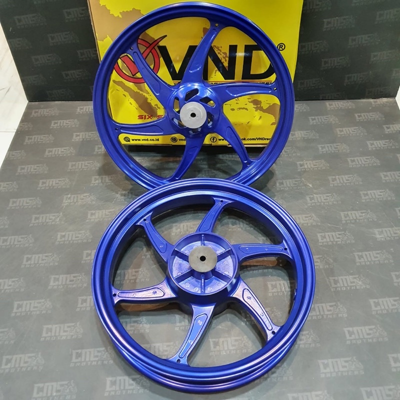 Jual Velg Velek Racing VND Six Star Ring 17 Ninja R RR Biru | Shopee ...