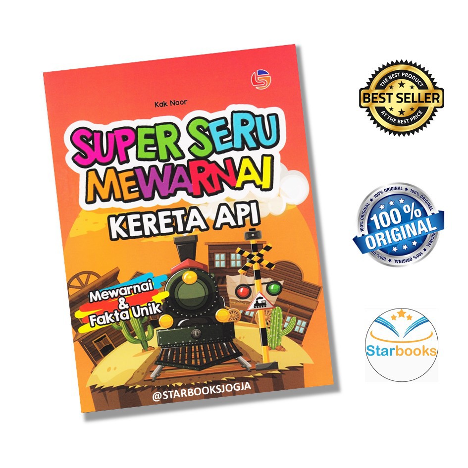 Jual BUKU ANAK SUPER SERU MEWARNAI KERETA API - TERANG SEJATI | Shopee ...