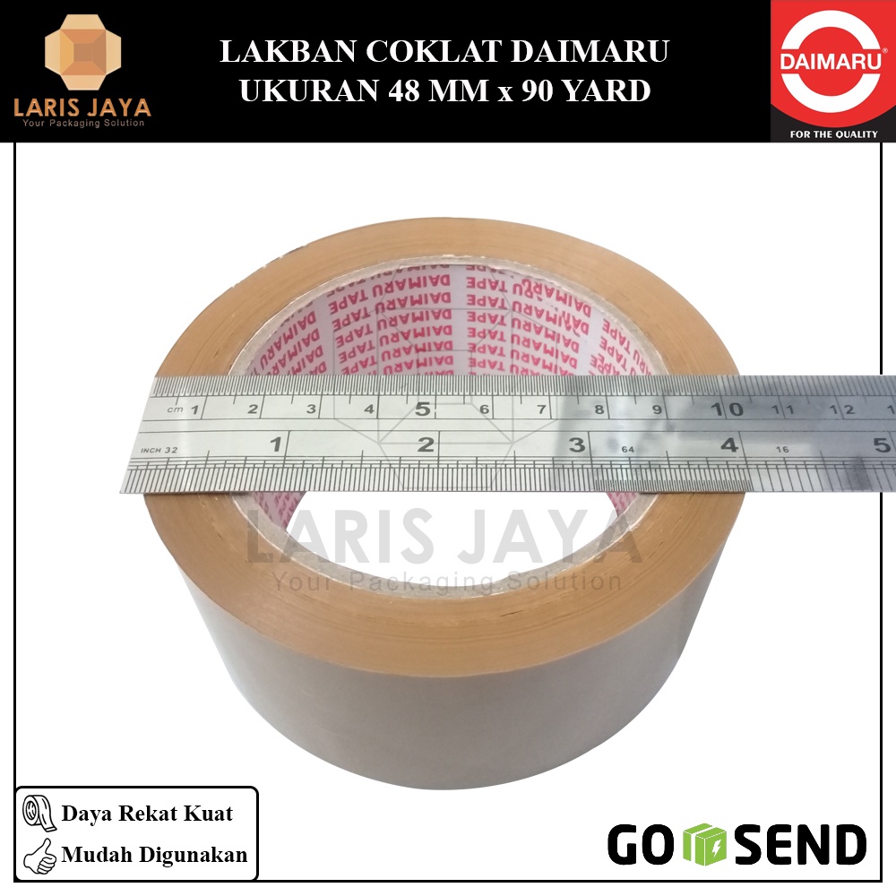 Jual Lakban Isolasi Tape Selotip Merk Daimaru 2 Inch / 48 mm x 90 Yard Warna Coklat (Lakban ...