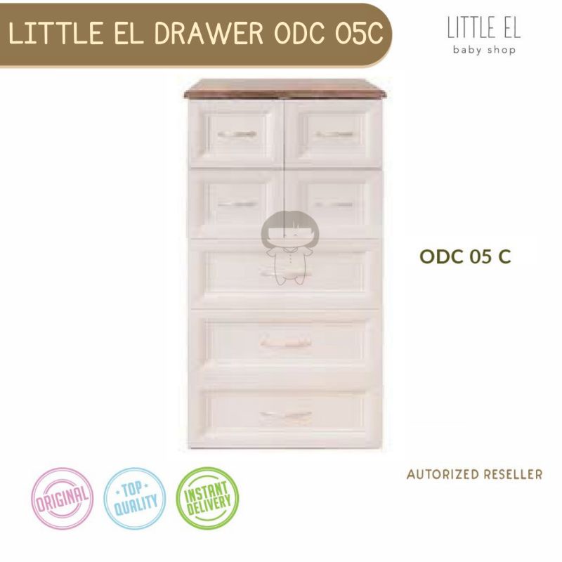 Jual Little El Drawer - Olymplast ODC 05C Lemari Plastik - Drawer Baju ...
