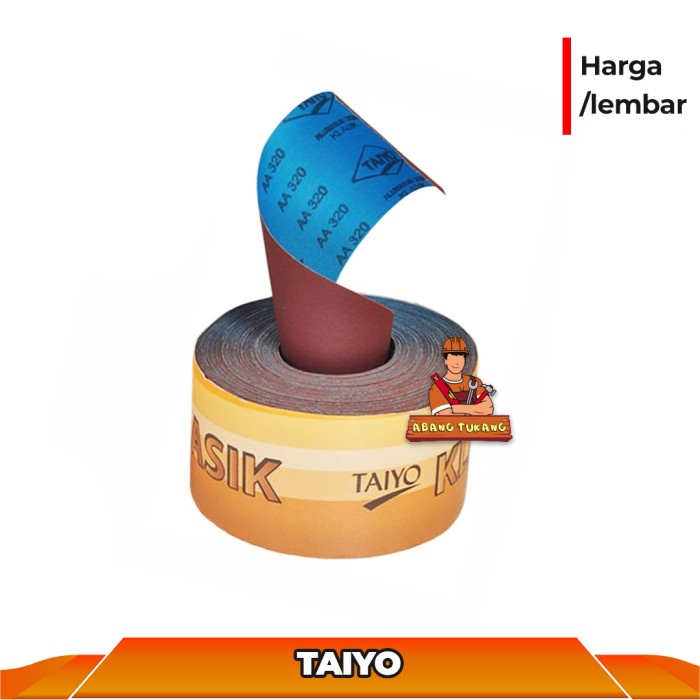 Jual Amplas Roll Kain Taiyo Klasik Sand Paper Grit 60 80 400 | Shopee ...