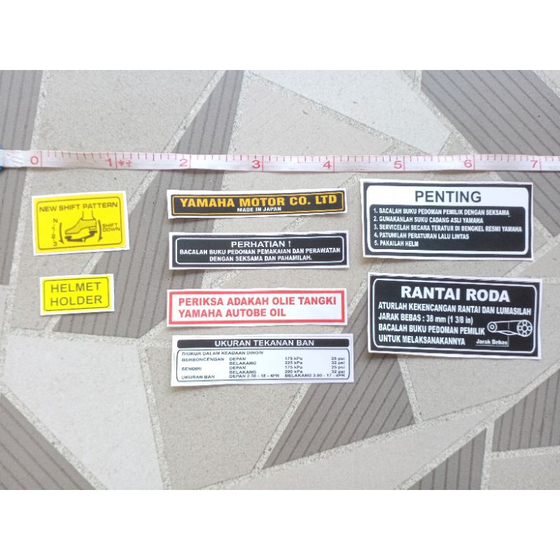 Jual Stiker Detail Detailing Cutting Emblem Logo Detail Yamaha V70 V73 ...