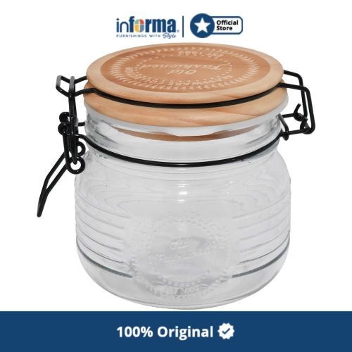 Jual INFORMA - TOPLES - OLD FASHION CLIP STORAGE JAR 500 ML | Shopee ...
