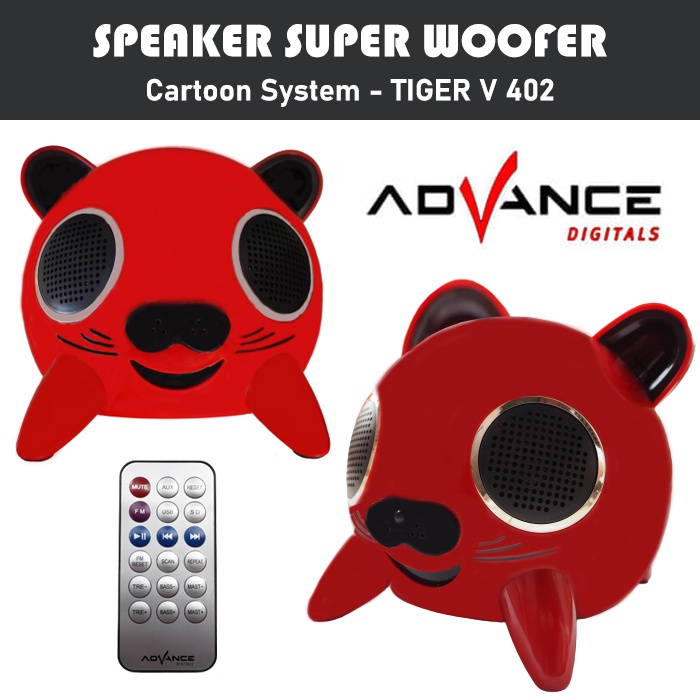 Jual Speaker Advance V-402 Tiger With Usb /Microsd/ Fm Radio | Shopee ...
