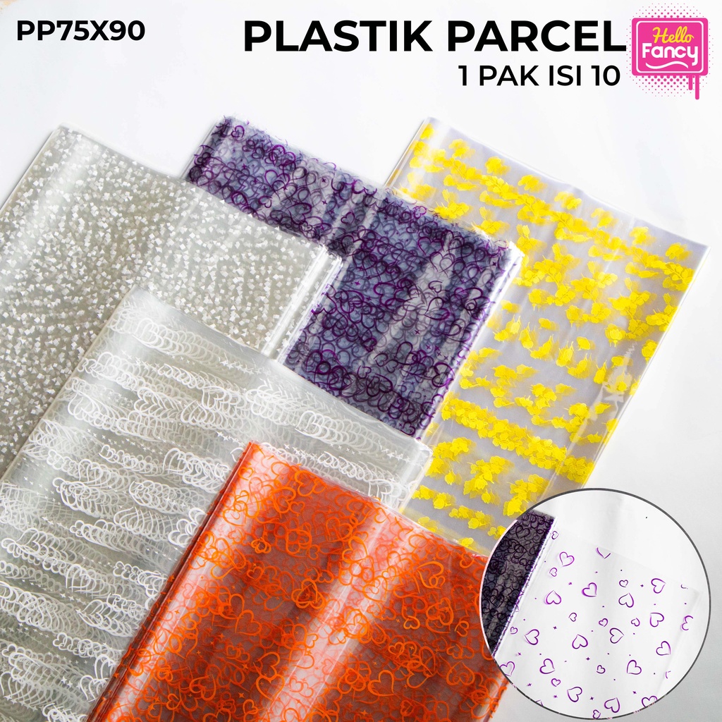 Jual Plastik Parcel Motif 75x90 cm 1 Pak isi 10 PCS / Plastik Bingkisan ...