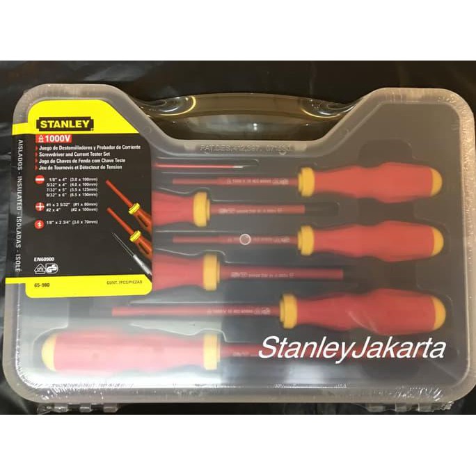 Jual Stanley Vde Obeng Listrik Set / Vde 7 Pc Set / 65-980 | Shopee ...