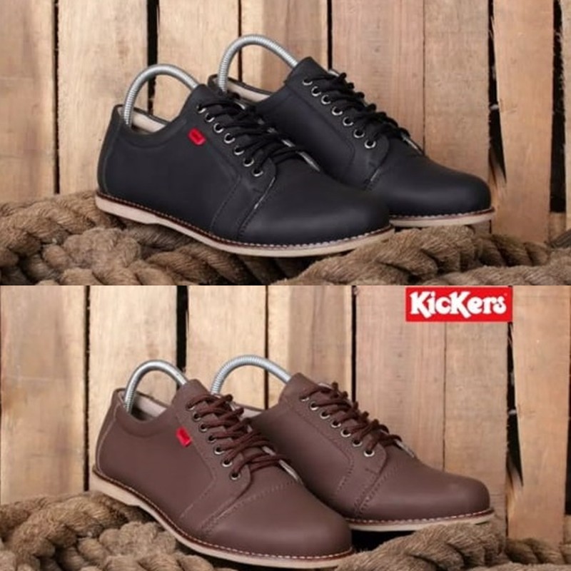 Jual SEPATU KICKERS CASUAL SAKA PRIA COKLAT - HITAM | SEPATU SNEAKERS ...