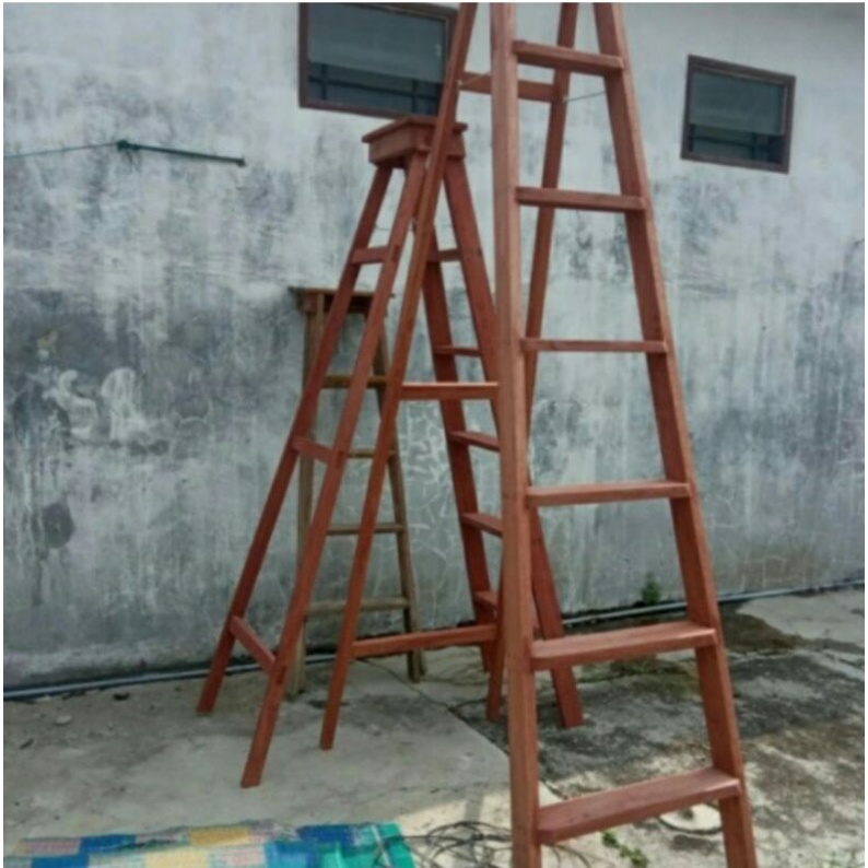 Jual [KHUSUS MEDAN] Tangga Kayu Lipat A @ 3 mtr Khusus Medan Free ...